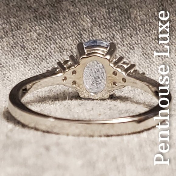 Penthouse Luxe | Jewelry | Solid 925 Sterling Silver Sky Blue Topaz Ring | Poshmark